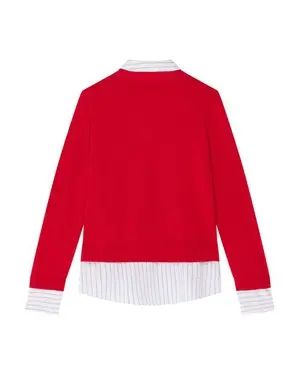 Mint Velvet Cotton Blend Layered Knit Shirt