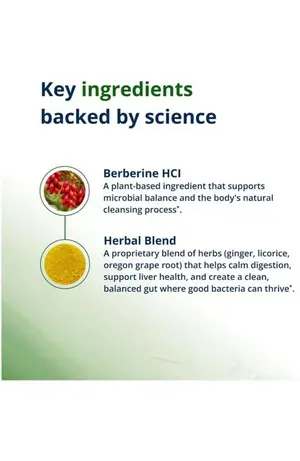 METAGENICS Concentrated Berberine Intestinal Support Supplement 180 Tablets