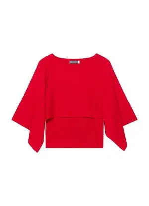 Mint Velvet Layered Poncho Knit Top