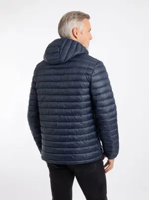 WEIRD FISH Flete Showerproof Padded Jacket - Navy