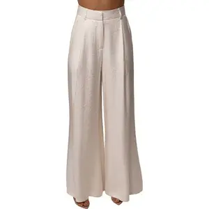 JLUXLABEL Monaco Wide Leg Trouser - Ivory