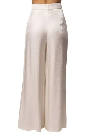 JLUXLABEL Monaco Wide Leg Trouser - Ivory