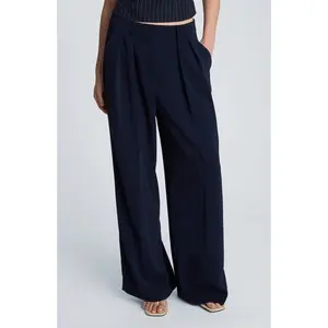 KENNETH COLE Double Pleated High Waist Wide Leg Pants