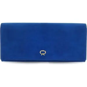 GIANVITO ROSSI Monica Clutch Bag - Blue Suede