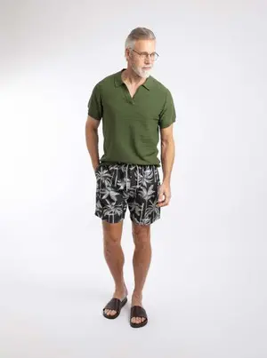WEIRD FISH Orcha Printed Swim Shorts