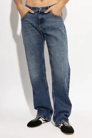 Etro Straight-leg Jeans With Paisley Trim