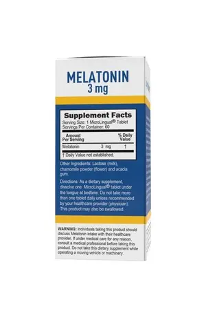 SUPERIOR SOURCE Melatonin Chamomile Fast-dissolving Sleep Support Tablets