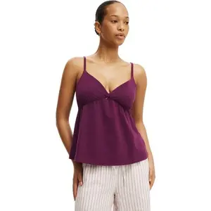 Cotton:on Cotton On Body Dreamy Soft Triangle Cami Blackcurrant