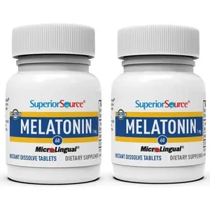 SUPERIOR SOURCE Melatonin Fast-dissolving Micro Tablets With Chamomile - White