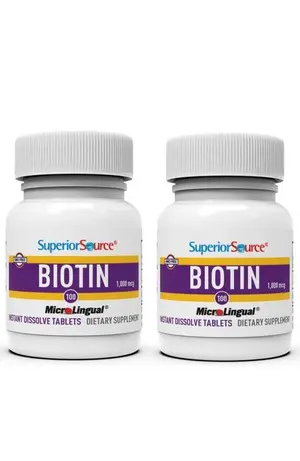 SUPERIOR SOURCE Biotin Microlingual Instant Dissolve Tablets - White