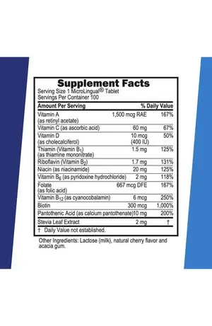 SUPERIOR SOURCE One Daily Multi-vitamin Instant Dissolve Tablets