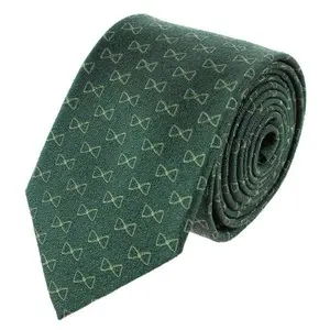 Trafalgar Signature Logo Silk Neck Tie - Hunter Green
