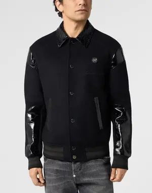 Philipp Plein Coster Jacket With Cocco Inserts - Black