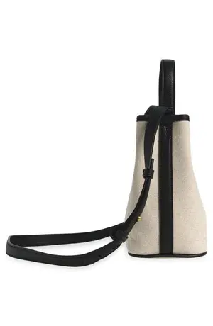 Thom Browne Stripe Cotton Canvas Bucket Bag
