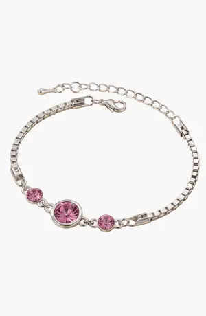 MODENAIRE Crystal Glitter Bangle - Fuchsia