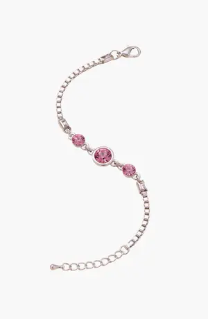 MODENAIRE Crystal Glitter Bangle - Fuchsia
