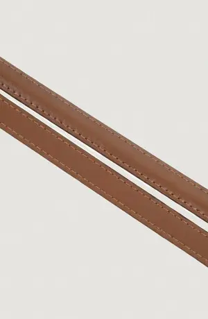 MODENAIRE Knot Buckle Leather Belt - Bronze