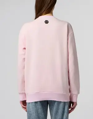 Philipp Plein Gelato Sweatshirt With Rhinestone Embellishment