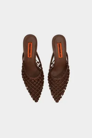 SIMONMILLER Knotted Mule Kitten Heel