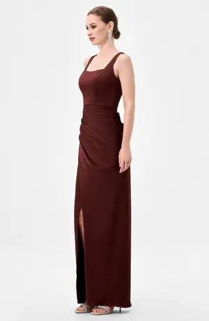 BARIANO Dira Square Neck Gown