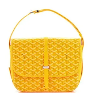 Goyard Belvedere Ii Messenger Bag Coated Canvas Mm - Yellow