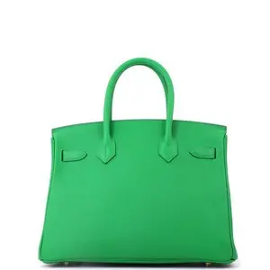 Hermès Birkin Handbag Epsom With Gold Hardware 30 - Green