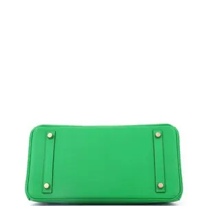 Hermès Birkin Handbag Epsom With Gold Hardware 30 - Green