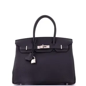 Hermès Birkin Handbag Togo With Palladium Hardware 30 - Black