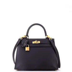 Hermès Kelly Handbag Epsom With Gold Hardware 25 - Black