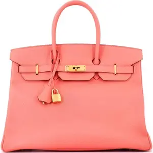 Hermès Birkin Handbag Pink Epsom With Gold Hardware 35 - Red