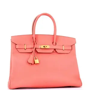Hermès Birkin Handbag Pink Epsom With Gold Hardware 35
