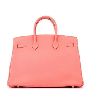 Hermès Birkin Handbag Pink Epsom With Gold Hardware 35