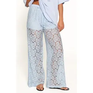PETAL & PUP Tia Lace Wide Leg Pants