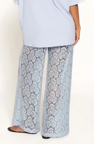 PETAL & PUP Tia Lace Wide Leg Pants