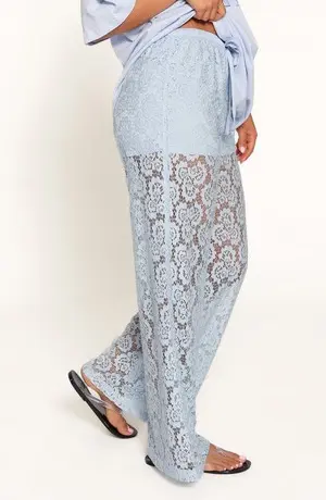 PETAL & PUP Tia Lace Wide Leg Pants