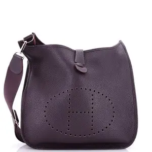 Hermès Evelyne Bag Gen Iii Clemence Gm - Red