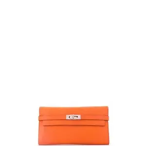 Hermès Kelly Wallet Epsom Long - Orange