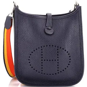 Hermès Evelyne Bag Gen Iii Clemence Tpm - Blue