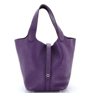 Hermès Picotin Lock Bag Clemence Pm - Red