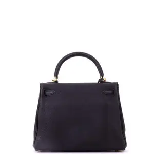 Hermès Kelly Handbag Togo With Gold Hardware 25 - Black