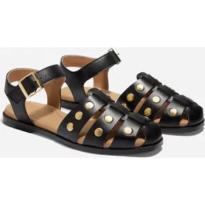 Nisolo Mira Studded Fisherman Sandal - Black