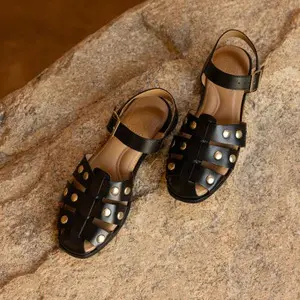 Nisolo Mira Studded Fisherman Sandal