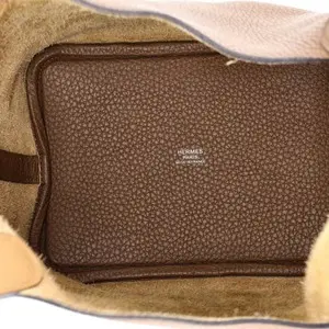 Hermès Eclat Picotin Lock Bag Clemence With Swift Pm - Brown