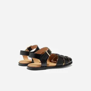 Nisolo Mira Fisherman Sandal - Black