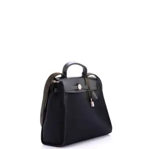 Hermès Herbag Toile And Leather Pm
