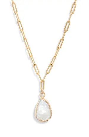 SET & STONES Sedona Baroque Pearl Pendant Necklace - Gold