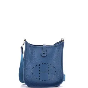 Hermès Evelyne Bag Gen Iii Clemence Tpm - Blue