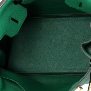 Hermès Birkin Handbag Togo With Gold Hardware 30 - Green