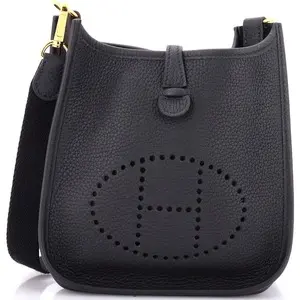 Hermès Evelyne Bag Gen Iii Clemence Tpm - Black