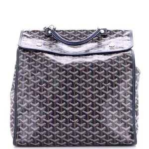 Goyard Saint Leger Briefcase Backpack Coated Canvas - Blue